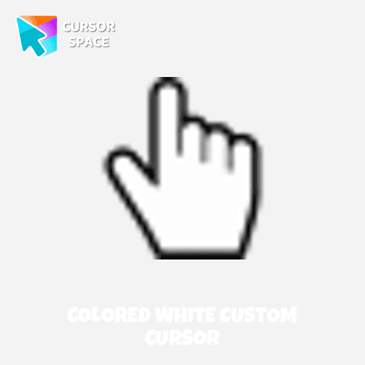 Colored White Custom Cursor - Cursor Pack | Cursor Space